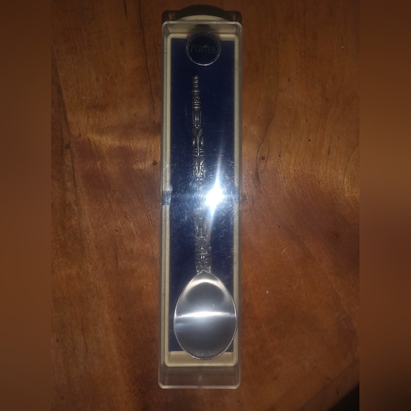 Source Unknown | Other | Made In Canada Collectible Pewter Spoon Totem ...